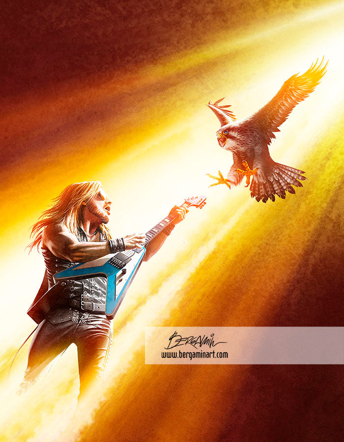 Falcon Fury, Signed Art Prints – Bergamin Art