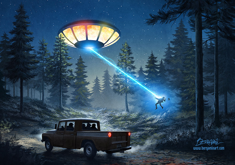 Fire in the Sky Pt.1. Art Prints (Signed by Travis Walton and Claudio ...